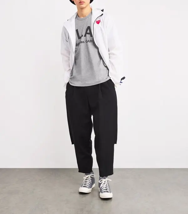 Play Comme Des Garcon Play Logo T-shirt - Grey
