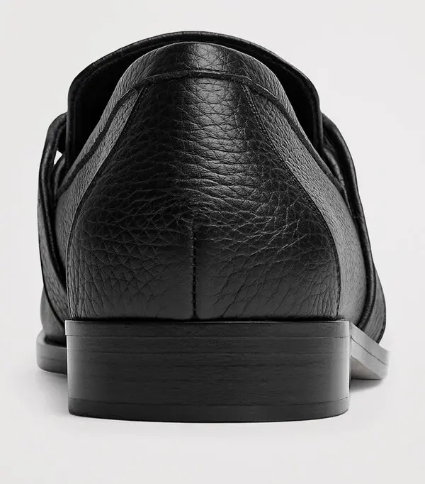 Bottega Veneta Leather Astaire Loafers - Black