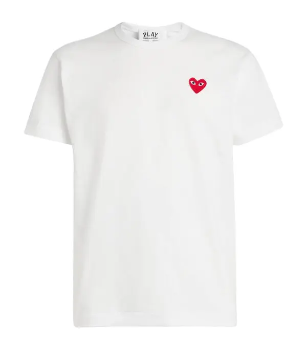 Play Comme Des Garcon Heart Logo T-shirt - White