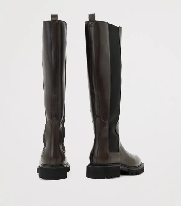 ALLSAINTS Leather Knee-high Boots - Brown