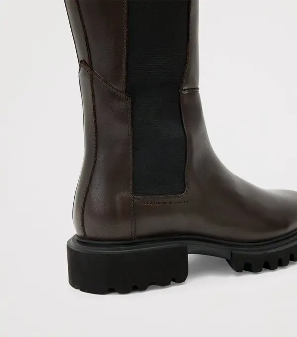 ALLSAINTS Leather Knee-high Boots - Brown