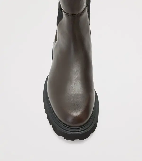 ALLSAINTS Leather Knee-high Boots - Brown