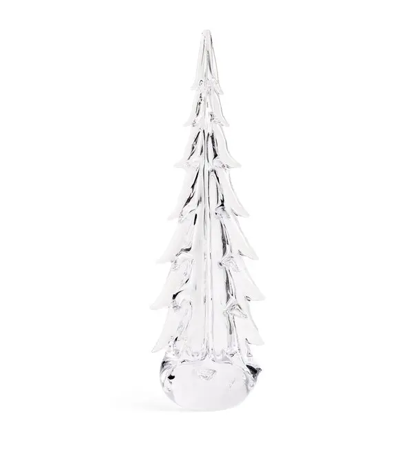 SIMON PEARCE Glass Vermont Evergreen Christmas Tree Ornament - Clear