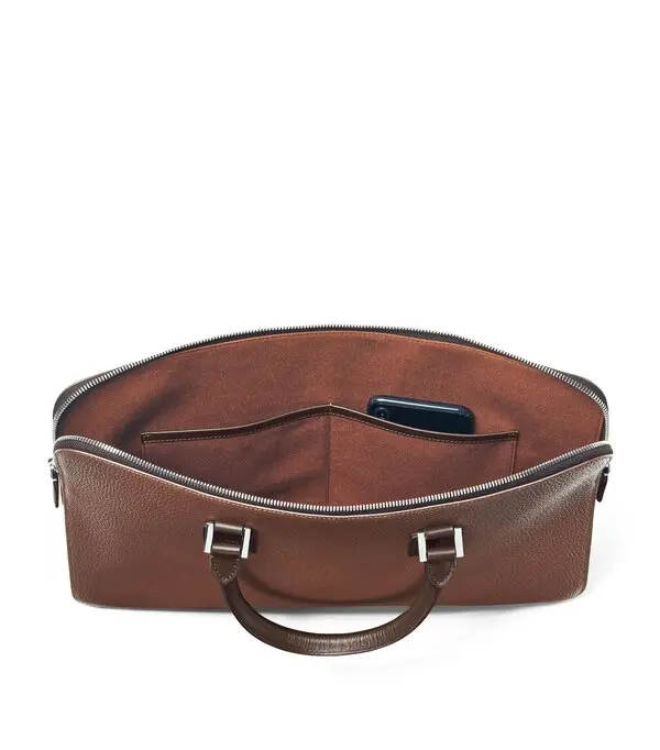 ASPINAL OF LONDON Leather Connaught Briefcase - Brown