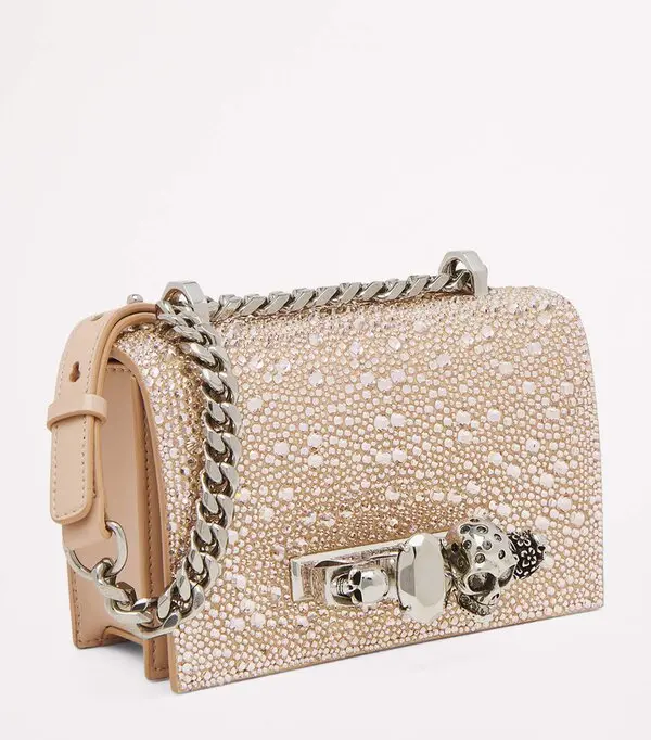 Alexander McQueen Mini Leather Jewelled Satchel