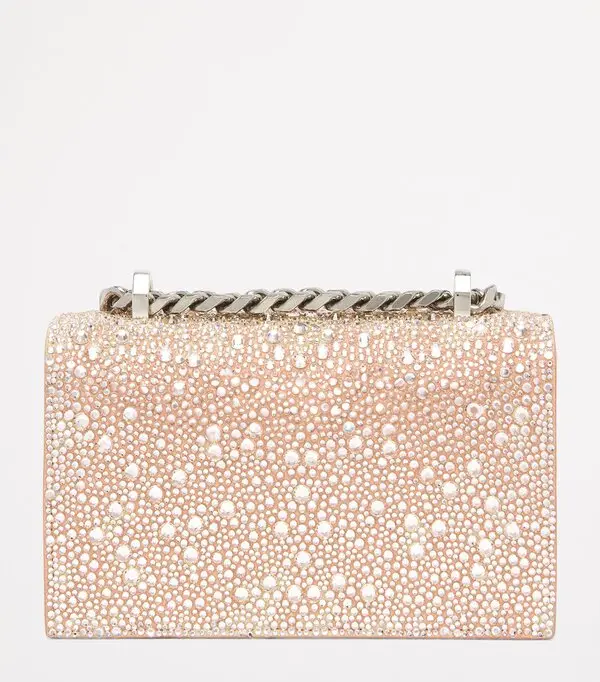 Alexander McQueen Mini Leather Jewelled Satchel