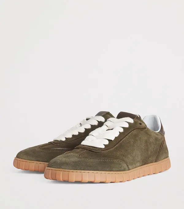 Ami Low-top Suede Sneakers