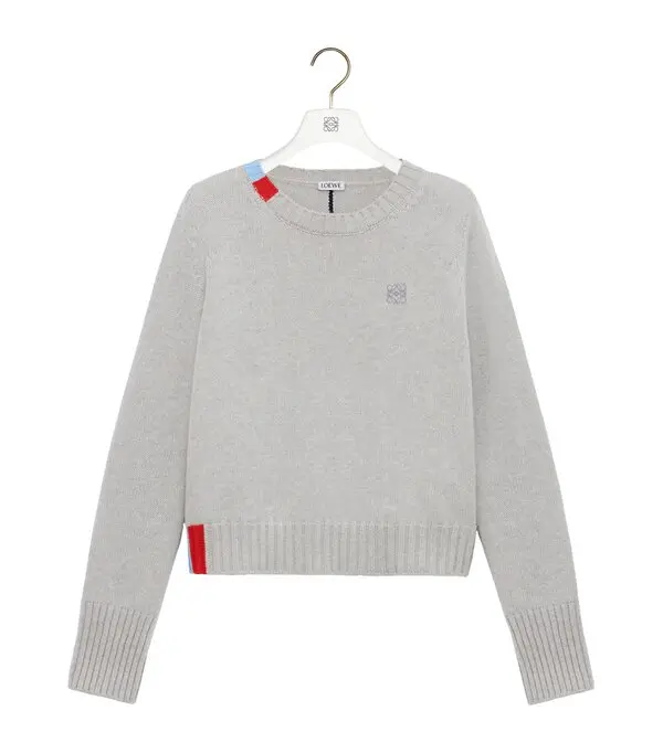 Loewe Cashmere Anagram Sweater - Blue