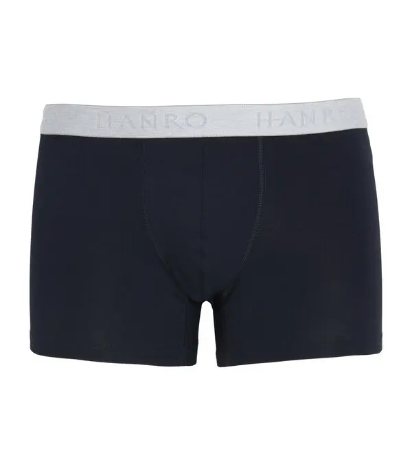 Hanro Cotton-blend Essential Trunks - Black