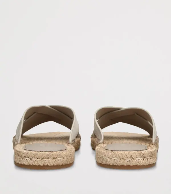 Zegna Suede Espadrille Sandals - Grey