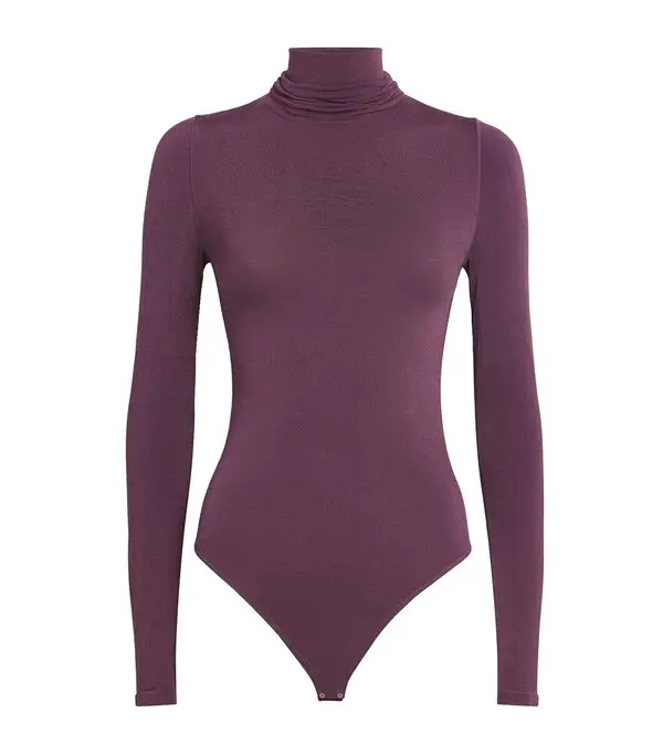 Wolford Rollneck Colorado Bodysuit - Purple