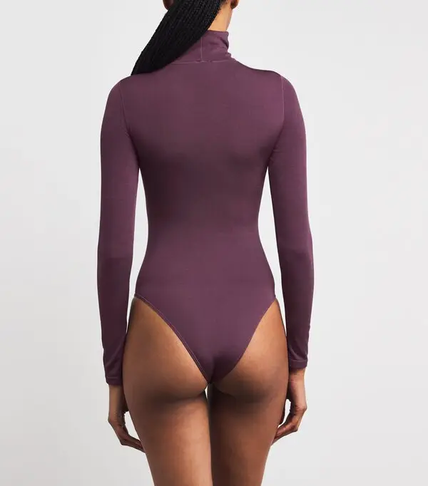 Wolford Rollneck Colorado Bodysuit - Purple