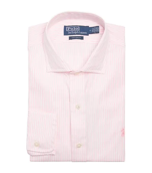 Ralph Lauren Cotton Poplin Stripe Shirt - Pink