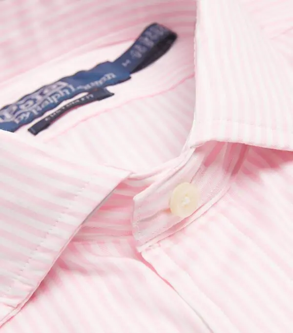 Polo Ralph Lauren Cotton Poplin Stripe Shirt - Pink