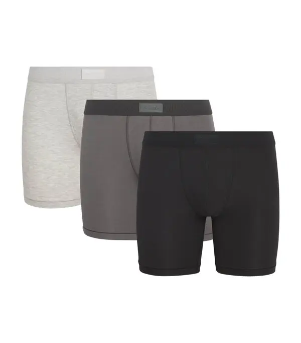 SKIMS Stretch-cotton Boxers - Grey