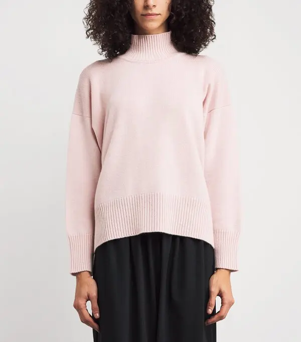 Eskandar Cashmere Rollneck Sweater - Pink