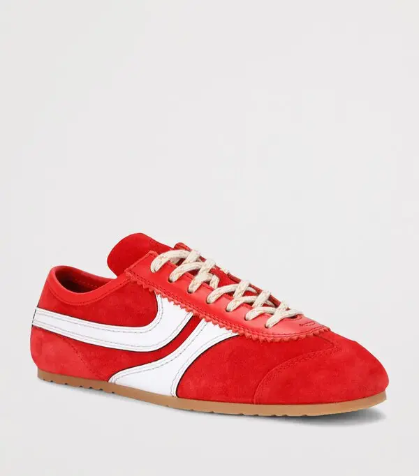 Dries Van Noten Suede Dustin Sneakers - Red