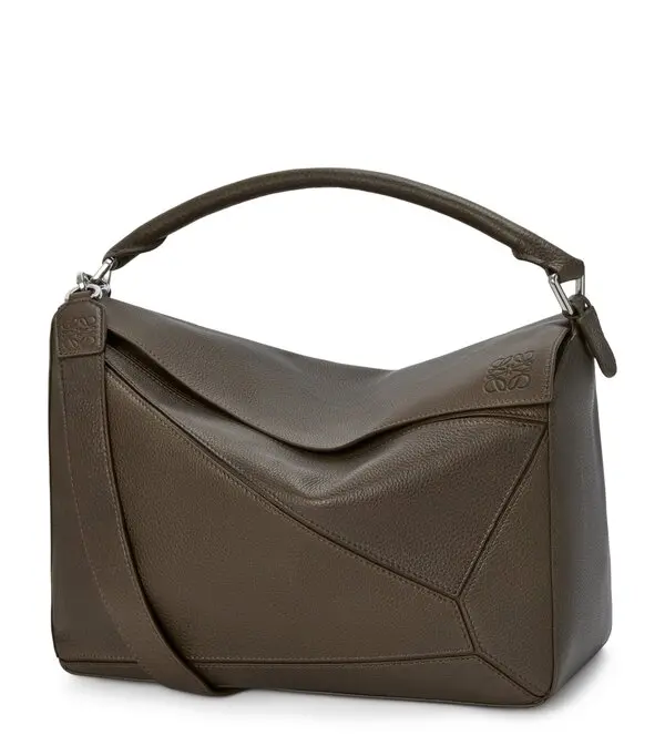 Loewe Large Puzzle Edge Top-handle Bag - Grey