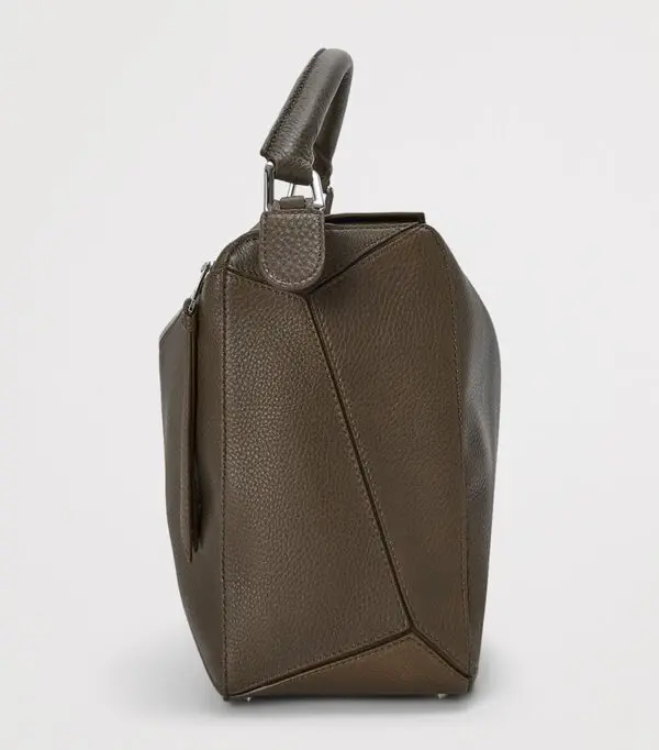Loewe Large Puzzle Edge Top-handle Bag - Grey
