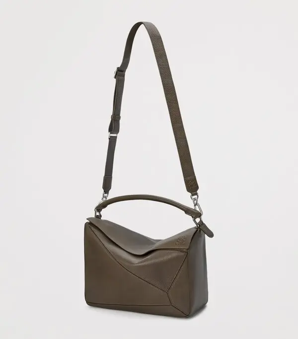 Loewe Large Puzzle Edge Top-handle Bag - Grey
