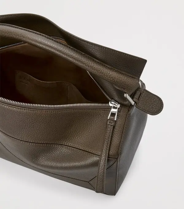 Loewe Large Puzzle Edge Top-handle Bag - Grey