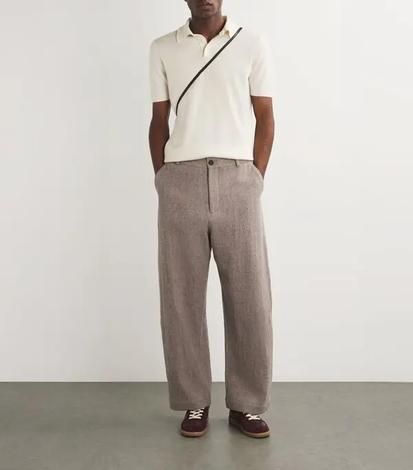 Harrods Cashmere Polo Shirt - Ivory