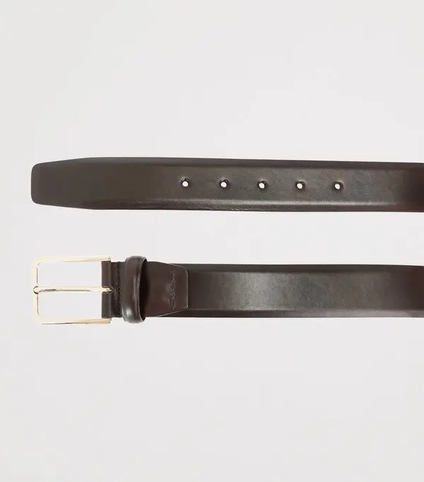 Santoni Leather Belt - Brown