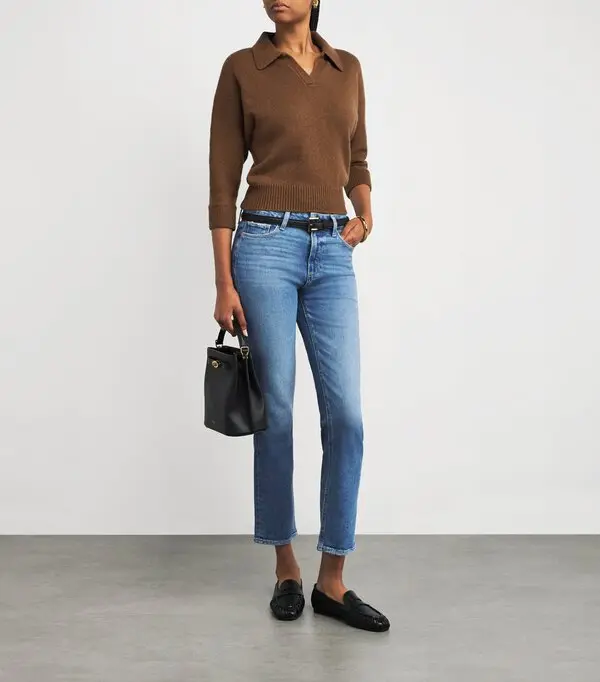 Paige Cindy High-rise Straight Jeans - Blue