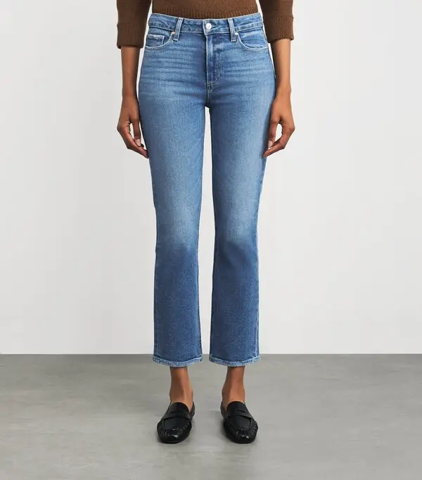 Paige Cindy High-rise Straight Jeans - Blue