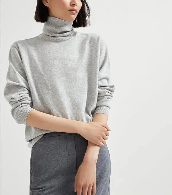 Brunello Cucinelli Cashmere High-neck Sweater - Grey