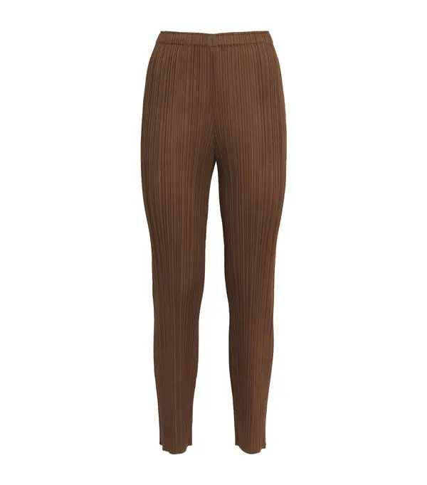 Issey Miyake Colorful Basics Trousers - Brown