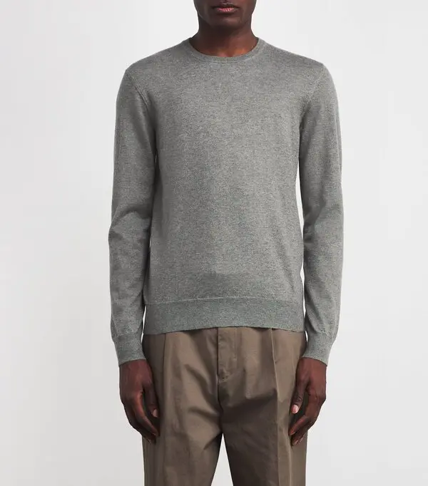 Ralph Lauren Purple Label Cashmere Crew-neck Sweater - Grey