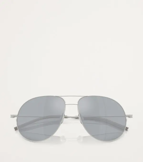 Moncler Steel Flyze Me4002 Sunglasses - Silver