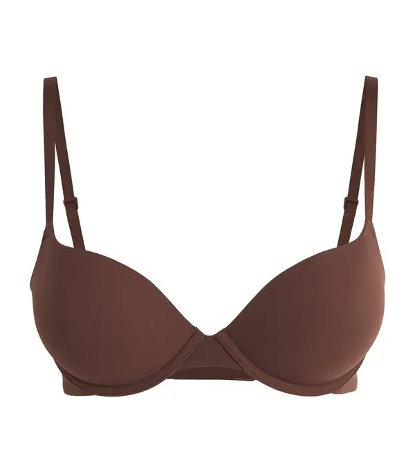 SKIMS Fits Everybody Push-up Demi Bra - Brown