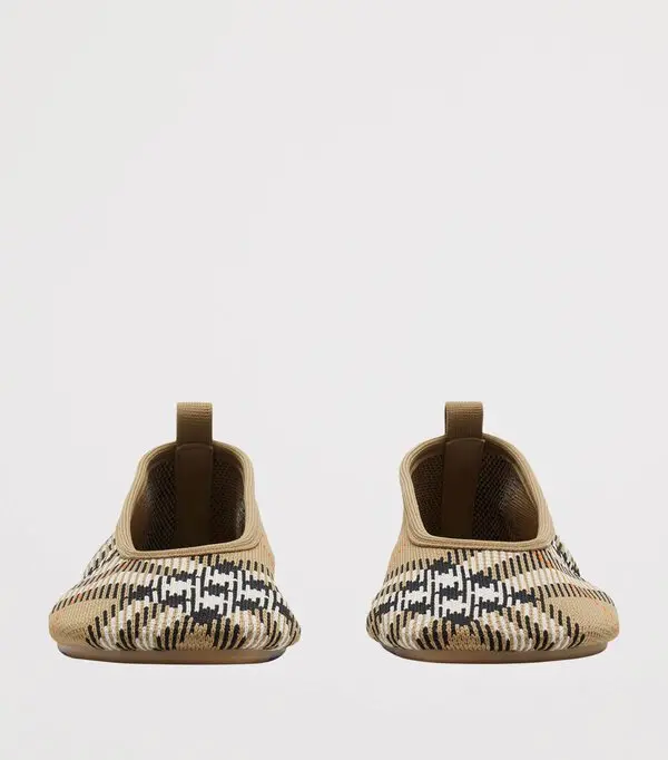Burberry Knit Check Ballet Flats