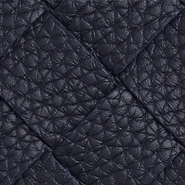 Bottega Veneta Leather Intrecciato Bifold Wallet - Blue