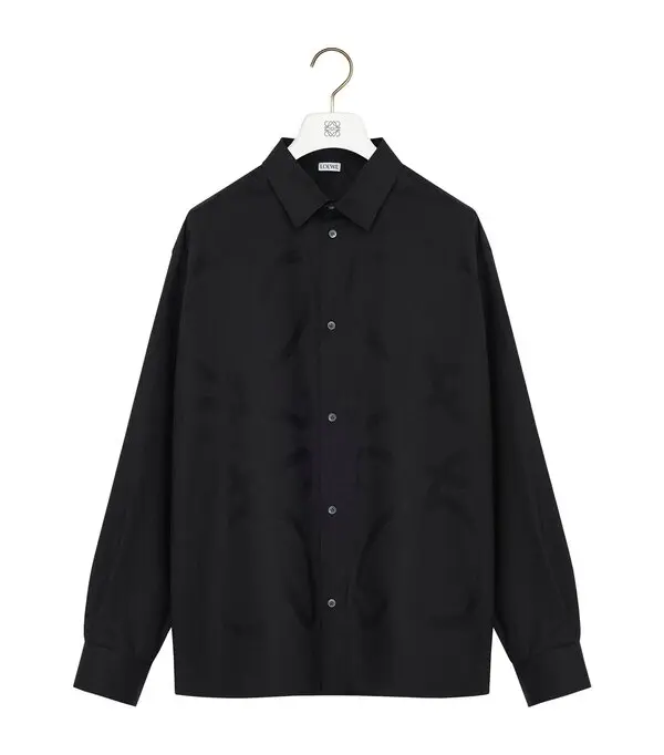 Loewe Cotton Anagram Shirt - Black
