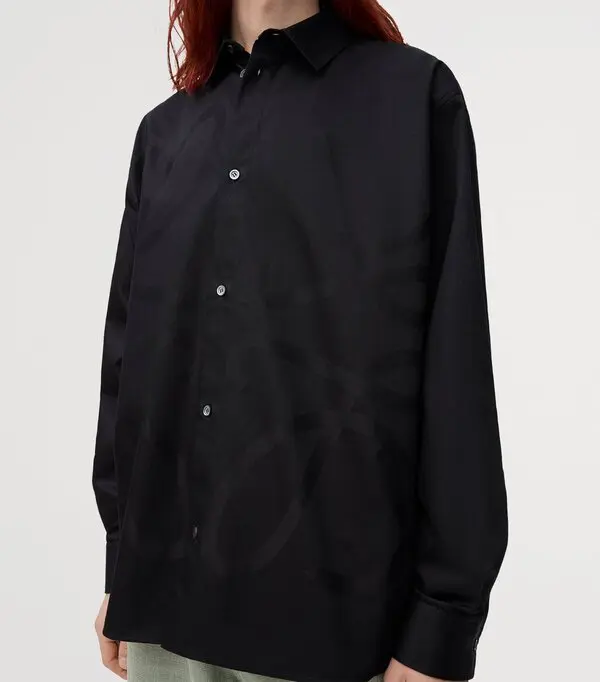 Loewe Cotton Anagram Shirt - Black