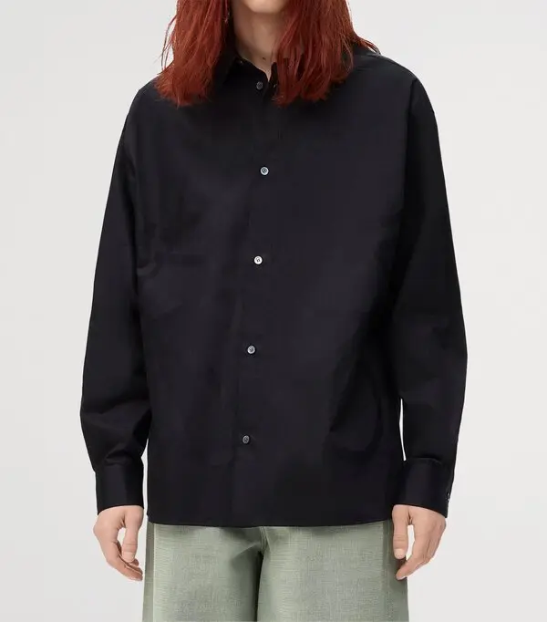 Loewe Cotton Anagram Shirt - Black