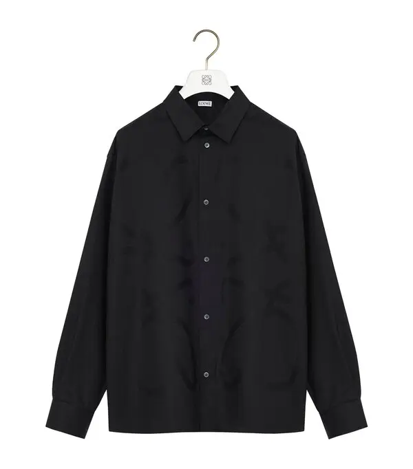 Loewe Cotton Anagram Shirt - Black
