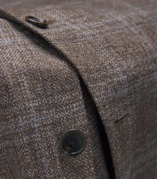 Corneliani Virgin Wool Check Blazer