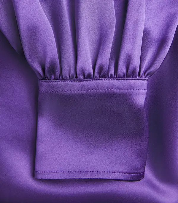JOSEPH Satin Dieu Blouse - Purple