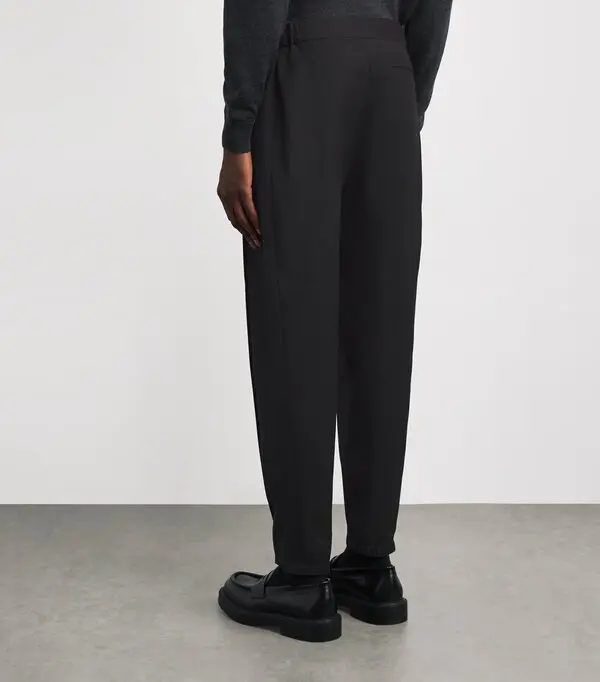Emporio Armani Virgin Wool Cuffed Trousers