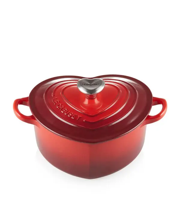LE CREUSET Cast Iron Heart Casserole Dish - Blue