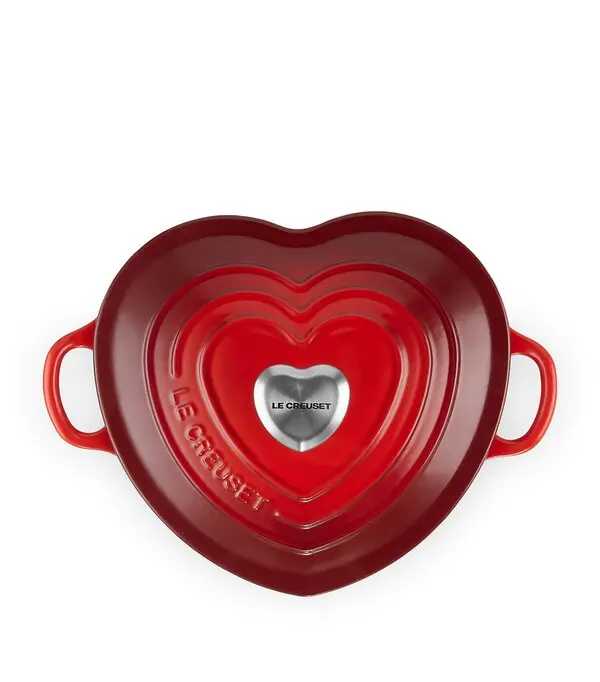 LE CREUSET Cast Iron Heart Casserole Dish - Blue