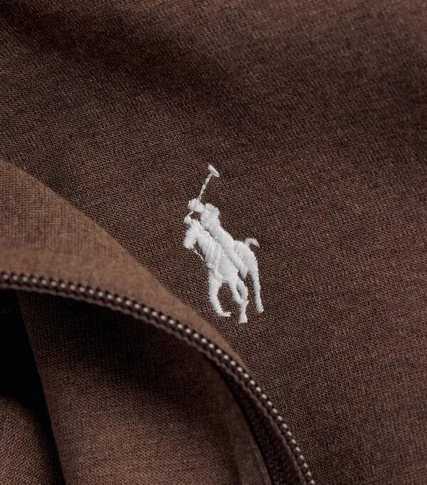 Polo Ralph Lauren Tech Knit Zip-up Hoodie - Brown
