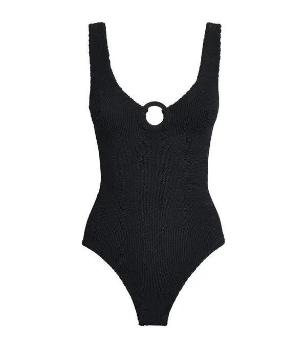 Hunza G Coverage Celine One Piece Swimsuit - Black