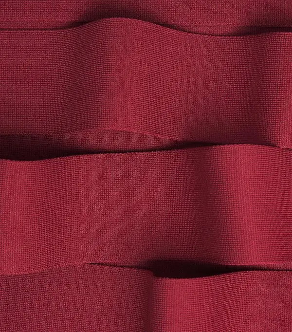 JOSEPH Milano Knit Lagny Compact Midi Skirt - Red
