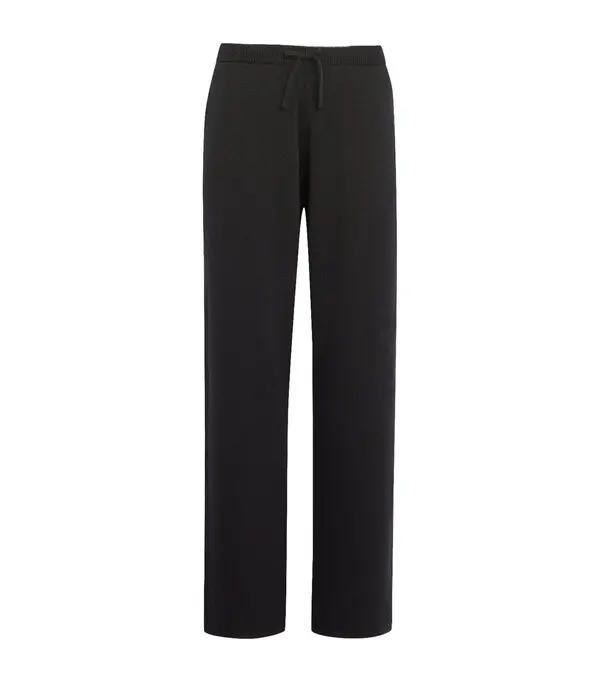 Harrods Cashmere Wide-leg Sweatpants - Black