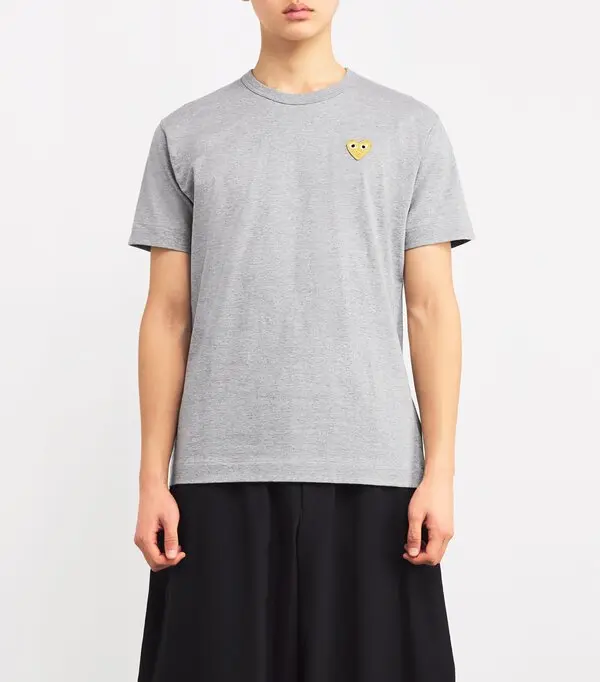 Play Comme Des Garcon Heart Logo T-shirt - Grey